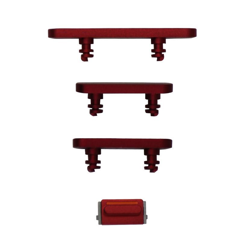 iPhone 12 Hard Button Set (Volume, Power, Mute) - Red