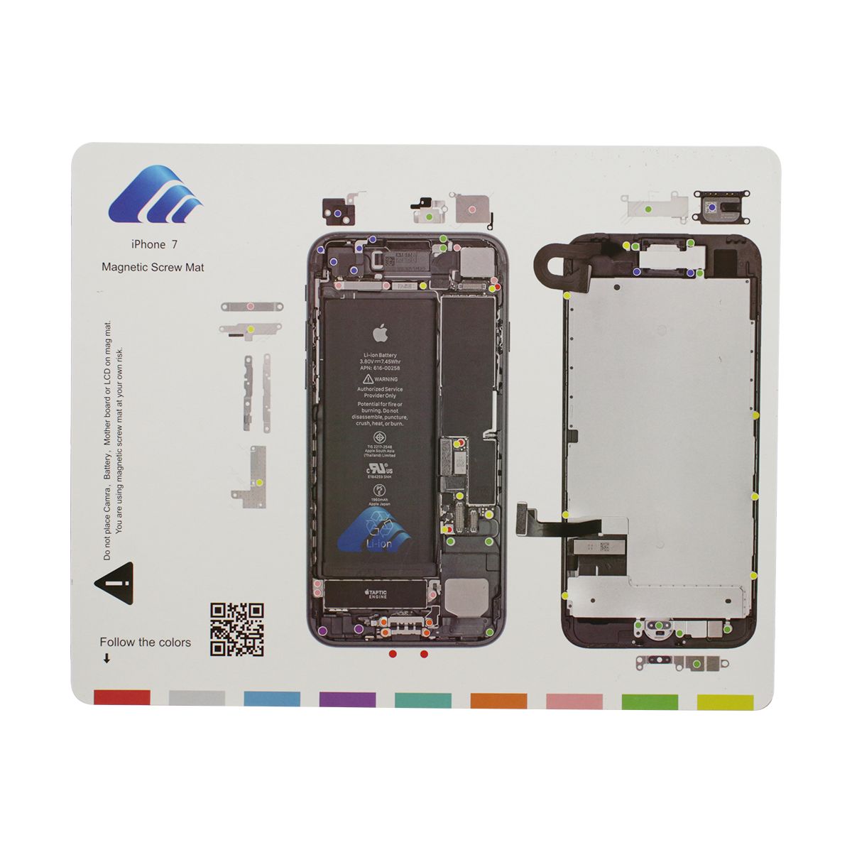 Repair Tools :: Repair Tools :: ScrewMat :: iPhone 7 Magnetic ScrewMat
