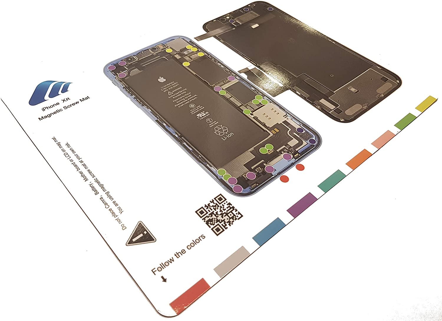 Repair Tools :: Repair Tools :: ScrewMat :: iPhone XR Magnetic ScrewMat