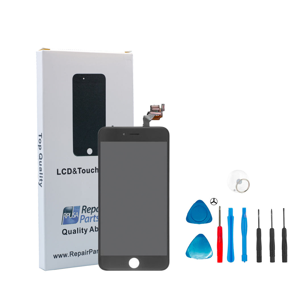 Screen Repair Kits :: iPhone 6S Black Grade A Glass Screen Replacement ...